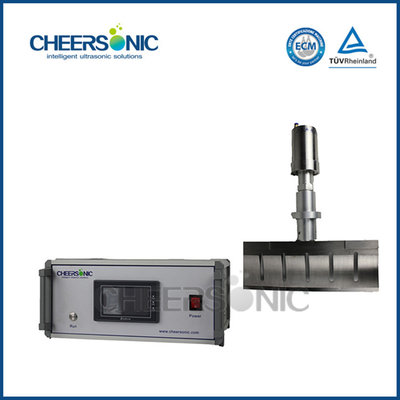 20KHZ Frozen Vegetables / Sheet Cheese Cutting Machine With Ultrasonic Cutting Tool 