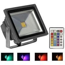 Yellow RGB LED Flood Light