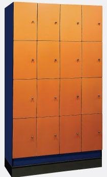 Gym HPL locker shelves Public compact laminate board bench locker school lockers