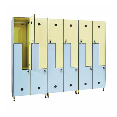 Orange Swimming Pool Changing Room 3 Tier HPL Key Locker