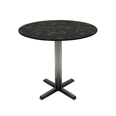 Black Color 600 mm Round Table Top
