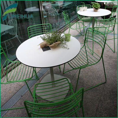 White Color Melamine Square Commercial coffee Table