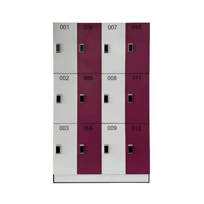Changing Room Fireproof Used Coin Operated Locker with Bench