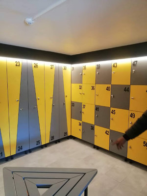 Factory Direct Sale Antique 3 Tier Pad Lock Locker  / gym locker