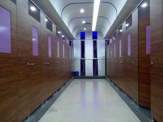 Commercial Shower Waterproof Cubicle Toilet Partition  waterproof phenolic board washroom partition