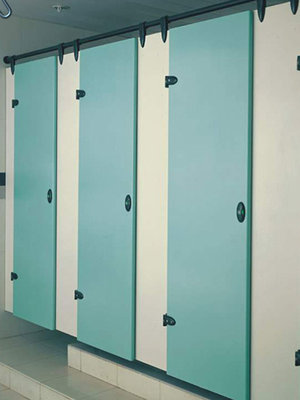 Manufacturer Wholesale 12mm hpl phenolic resin board modular toilet cubicle