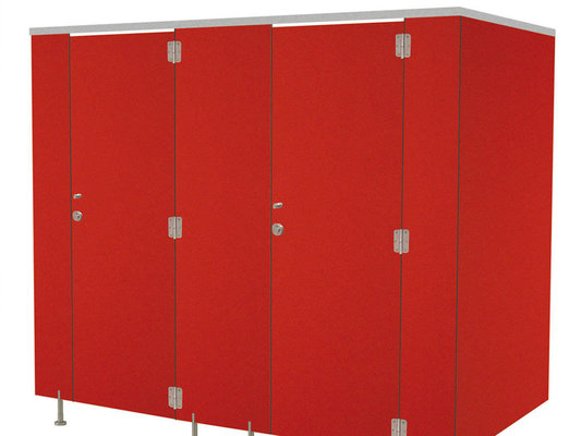 HPL cpmpact waterproof toilet cubicle system Commercial Shower Toilet Cubicle Partition Material