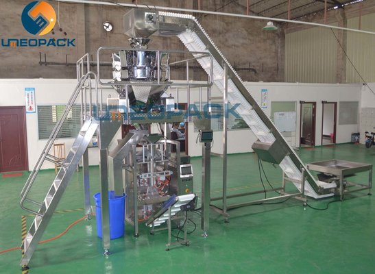 Automatic Low Cost Vertical Pillow Pouch Potato Chips Snack Sachet Multihead Weigher Packing Machine supplier