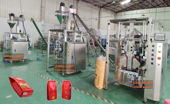 UMEOPACK 2 year warranty automatic vertical gusset bag instant coffee powder sachet filling and  packing machine supplier