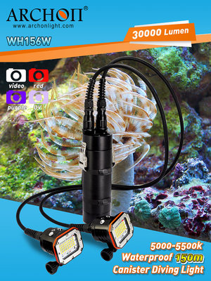 Archon Underwater 150 Meters Canister Dive Light Power 300000 Lumens