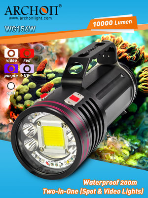 Archon 10,000 Lumens Underwater Dive Lights Waterproof 200 Meters