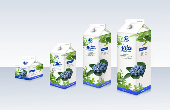 Beverage Packaging Material Pak Juice Packing Carton Box With Gable Top Custom