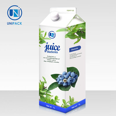 Unipack Slim Cartons Filling Boxes Cartons Fruit Gable Top Paper Box