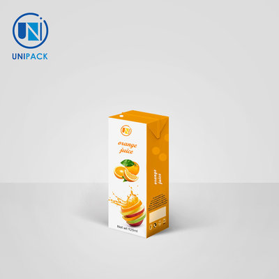 Uniapck Hot Deals China Manufacturer 125ml Brick Carton Aseptic Packaging