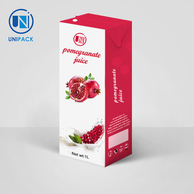 Industiral Aseptic Carton Pomegranate Juice Box Paperboard