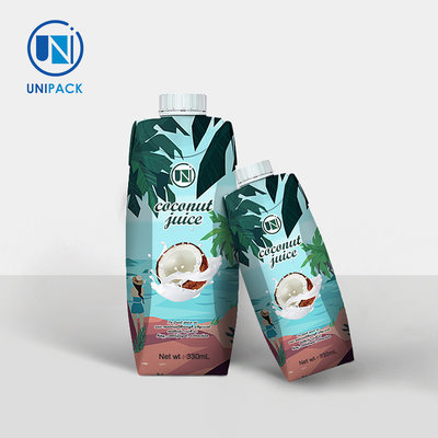 UNIPACK Aseptic packaging juice milk packaging carton prisma box