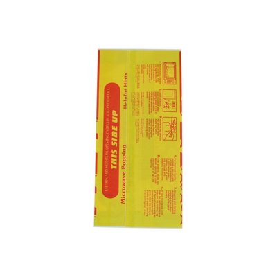Waterproof Greaseproof Paper Microwave Popcorn Bag Customized Printing