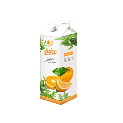 custom aseptic carton pack yogurt milk mango juice gable top carton packaging