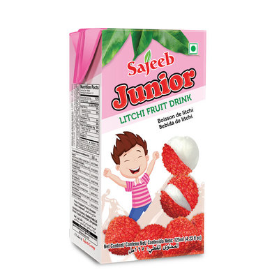 250ml Slim Beverage Custom Printed Cardboard Juice Box Aseptic