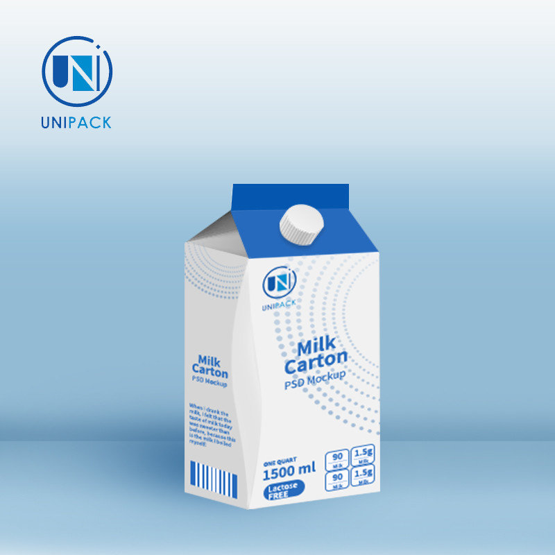 Personalized High End Carton Gable Top Fresh Milk Box
