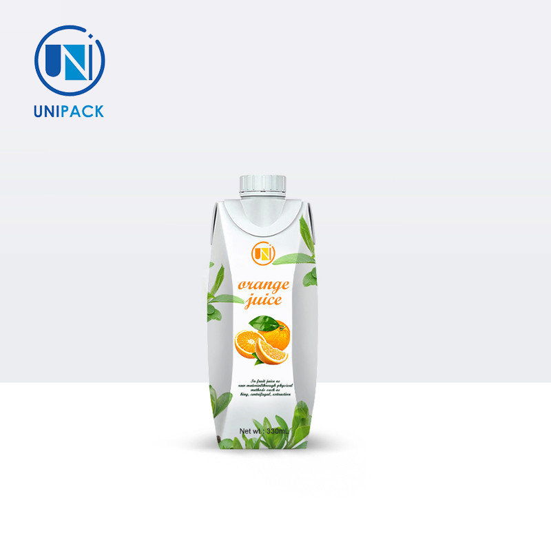 Matt Lamination Aseptic Brick Pack For  Juice Milk Packaging