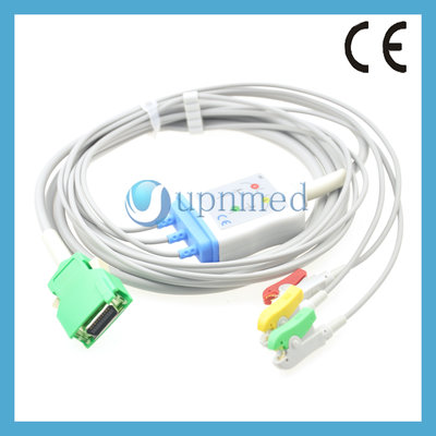 OPV-1500 Nihon Kohden 20pin ECG cable with 3 lead wires