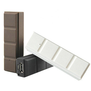 USB External Square 2600mAh Mobile Power Pack Rechargeable Unique