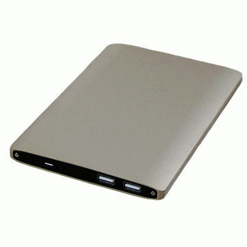 High Capacity Metal Dual USB Power Bank Small for Phone / Tablet