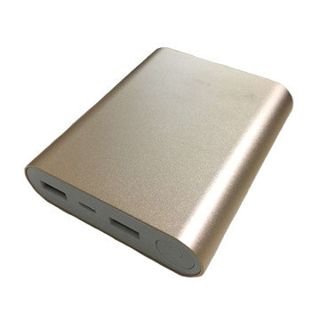 iPhone / Samsung Dual Port Power Bank 10400 mAh Innovative Silver Metal