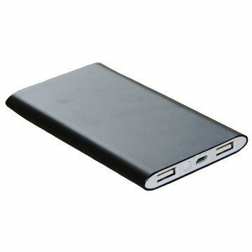 Metal Dual USB Rechargeable Slim Power Bank