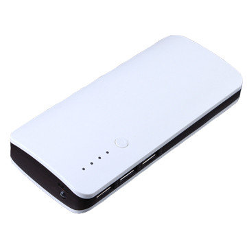 Black Lightweight ABS External Smartphone Power Pack 13000 mAh With LED Lighting