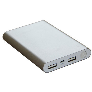 8000m Universal Ultra Compact Power Bank for Smartphone &amp; Tablets - Silver