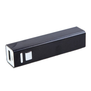 2600mAh Portable Small Square External Battery Charger with Aluminum ABS Shell