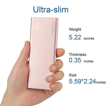스마트폰를 위한 6000mAh 힘 은행, 휴대용 USB 여행 충전기 건전지 & 정제