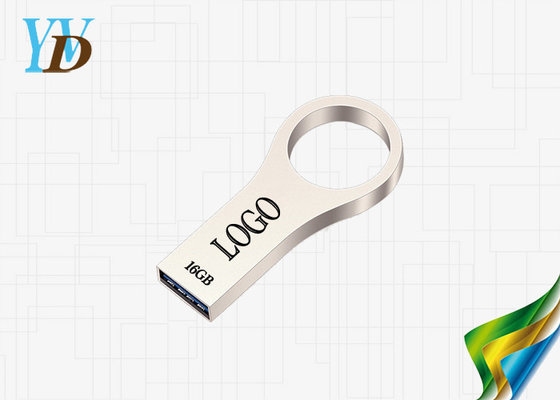 둥근 구멍 반지 금속 USB 섬광 드라이브, 방수 충분한 수용량 Smartphone 부속품