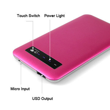 1.5A 이동할 수 있는 휴대용 호리호리한 충분한 수용량 Li 중합체 4000 mah 힘 은행