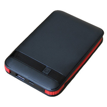 까만 최고 수용량 5 세포 Li 이온 힘 은행 13000mAh 외부 건전지 상자