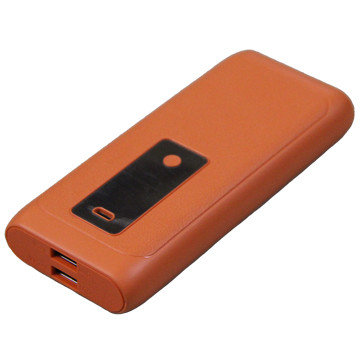 Samsung 은하 S5 검은 딸기를 위한 주황색 이중 USB 13000 mAh LCD 힘 은행