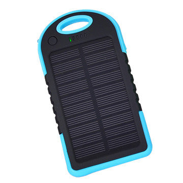 자동차/Smartphone 지원 배터리 충전기를 위한 파란 4000mAh 태양 전지판 힘 은행