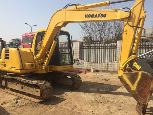 komatsu 60 Used komatsu PC60-7 excavator 6300kg 53.6hp