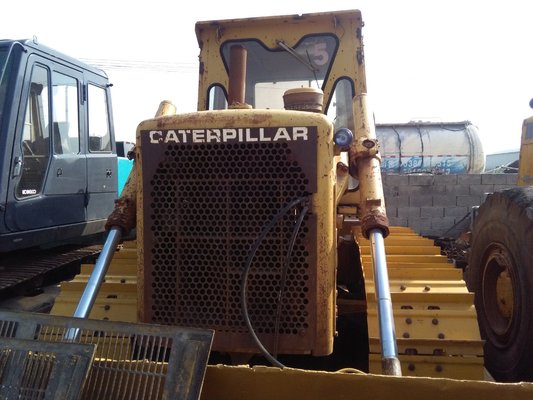 CAT D6 Used Caterpillar Bulldozer With Ripper , Second Hand Construction Machinery