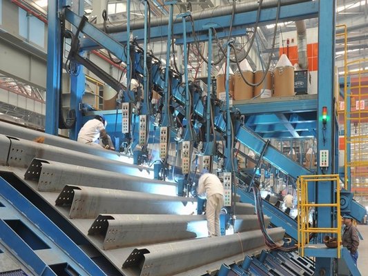 CE certified bridge panel straightening pipe Welding machine Production Line