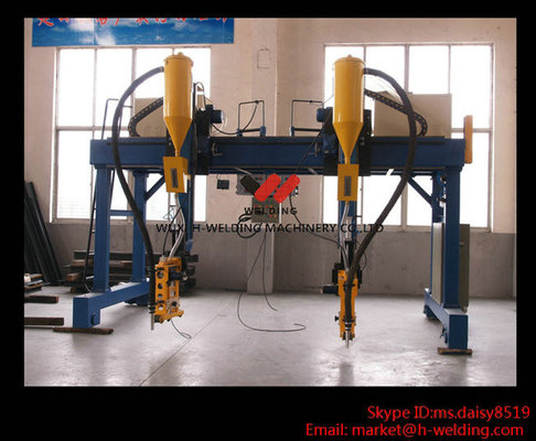 Professional H / I Beam Flange And Seam Welding Line Automatic Welding Machine