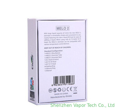 Newest vapor tank original ismoka melo2/ eleaf melo 2 atomizer for istick TC 60w supplier