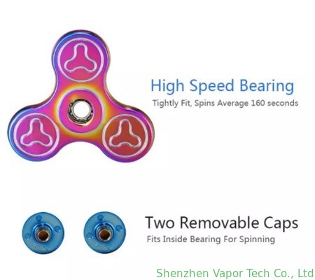 Rainbow Colorful Hand Fidget Tri Spinners Focus EDC Toys Decompression Anxiety Funny Finger Toy For Kids Adult Relief supplier