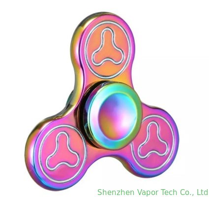 Rainbow Colorful Hand Fidget Tri Spinners Focus EDC Toys Decompression Anxiety Funny Finger Toy For Kids Adult Relief supplier