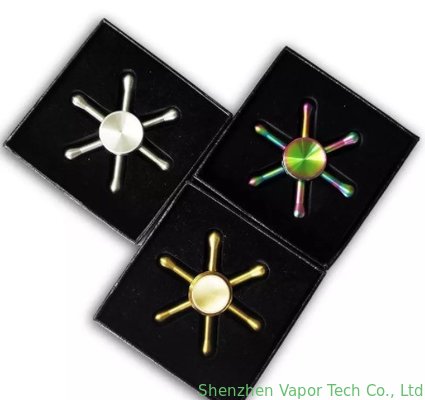 Rudder Shape Spinning Top Metal Anti Stress Finger Toys Stainless Steel Fidget Spinner Rainbow Colors Hand Spinners supplier