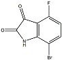 China 7-bromo-4-fluoroindoline-2,3-dione[1245648-36-5] manufacturer