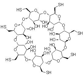 China Heptakis-(6-Mercapto-6-deoxy)-beta-Cyclodextrin[160661-60-9] manufacturer