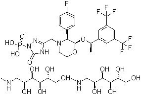 China Fosaprepitant dimeglumine [265121-04-8] manufacturer